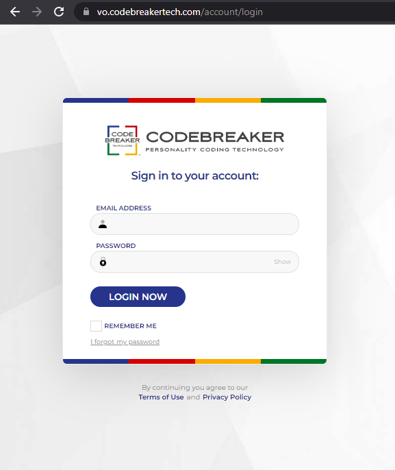 Logging In – Codebreaker Technologies